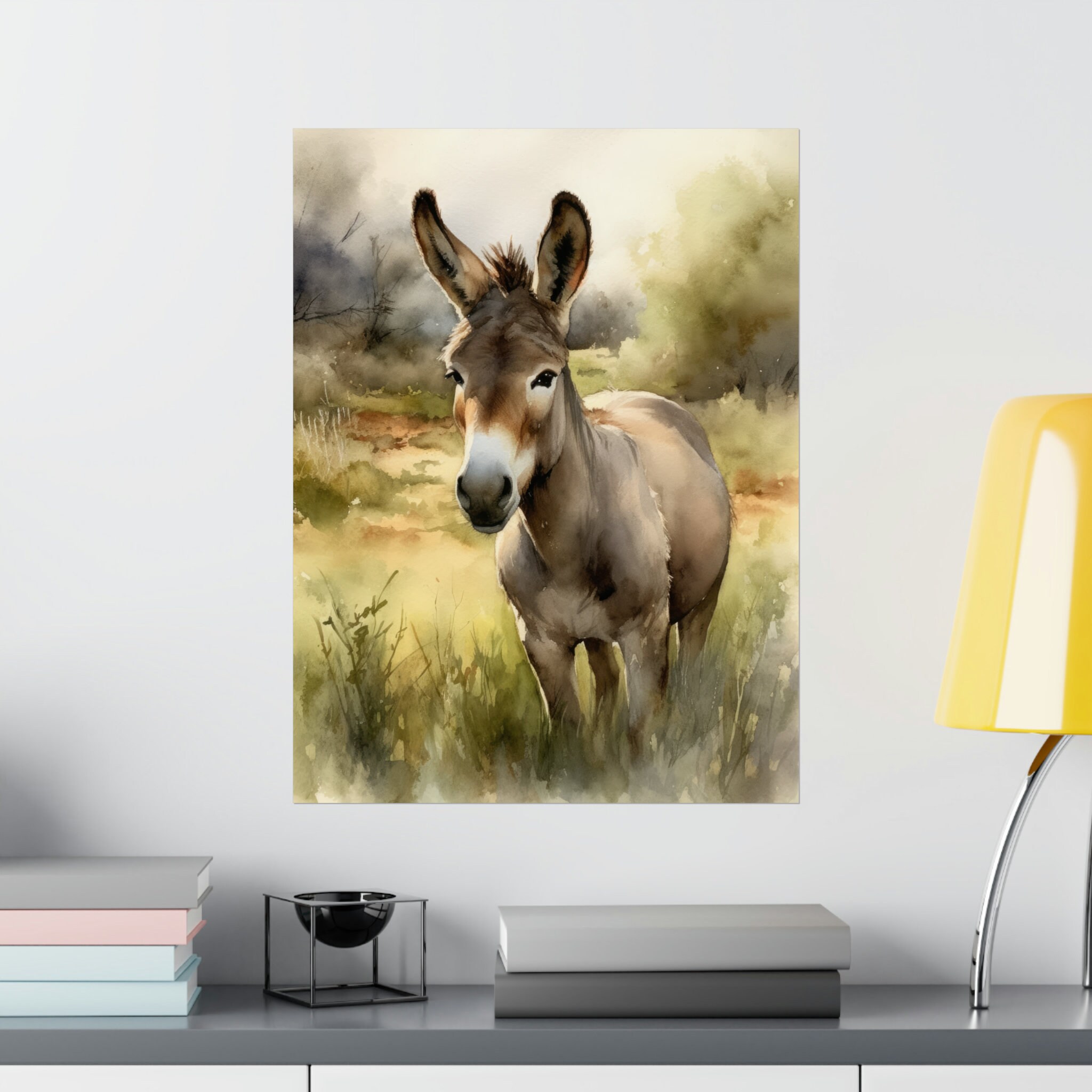 Donkey Farm Animal Art Print Farm Décor Farmhouse Wall Art - Etsy