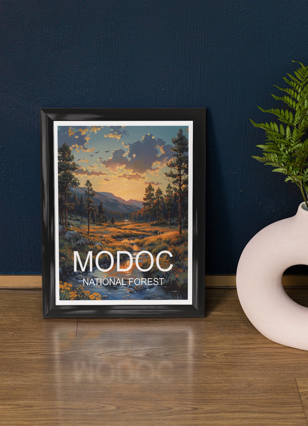Modoc National Forest Travel Poster, Landscape Poster Art, Travel Art ...