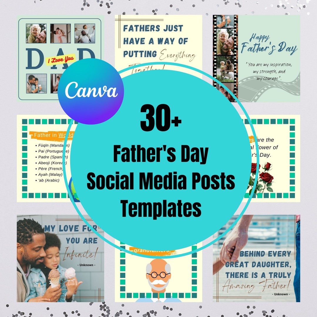 Father's Day Social Media Posts Templates | Father's Day Instagram ...