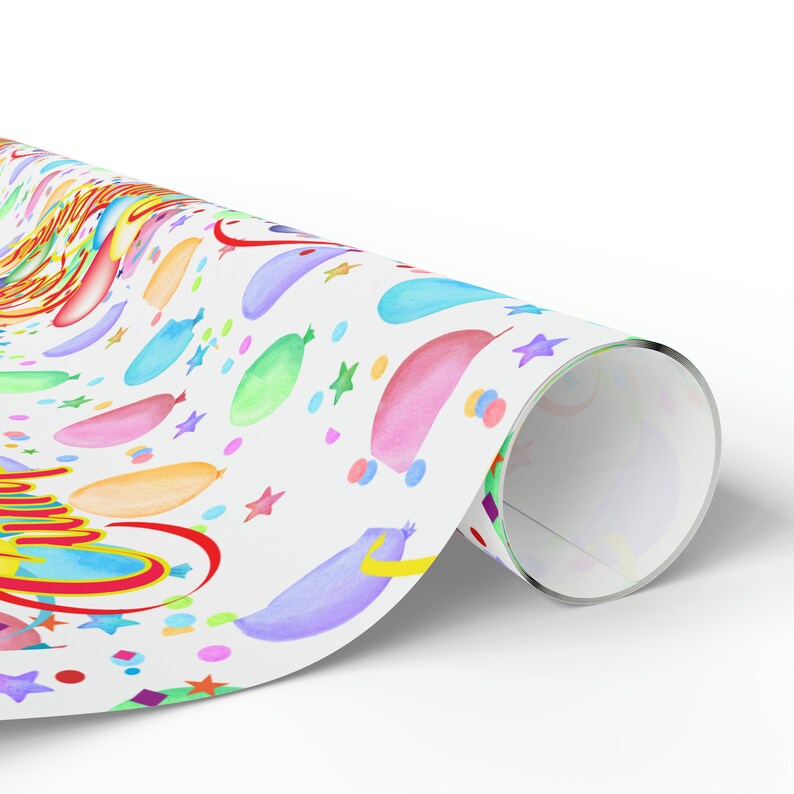 Feliz Cumpleaños Wrapping Paper, Happy Birthday in Spanish , Feliz ...