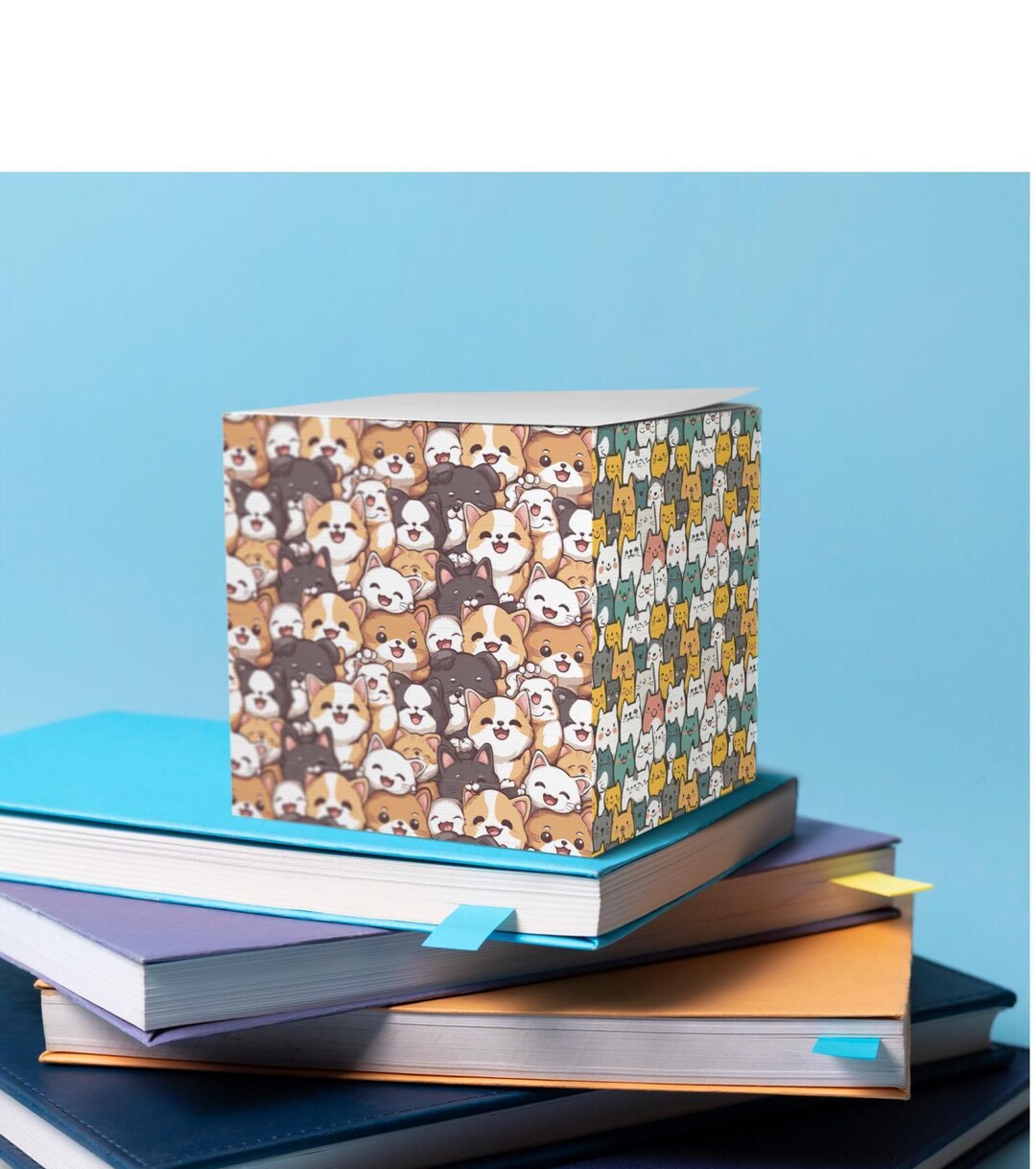 Kawaii Cats Sticky Note Cube: 3M Post-it® Notepad for Cat Lovers - Etsy