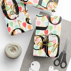 50th Birthday Wrapping Paper 50th Birthday Gift Wrap Milestone Birthday ...