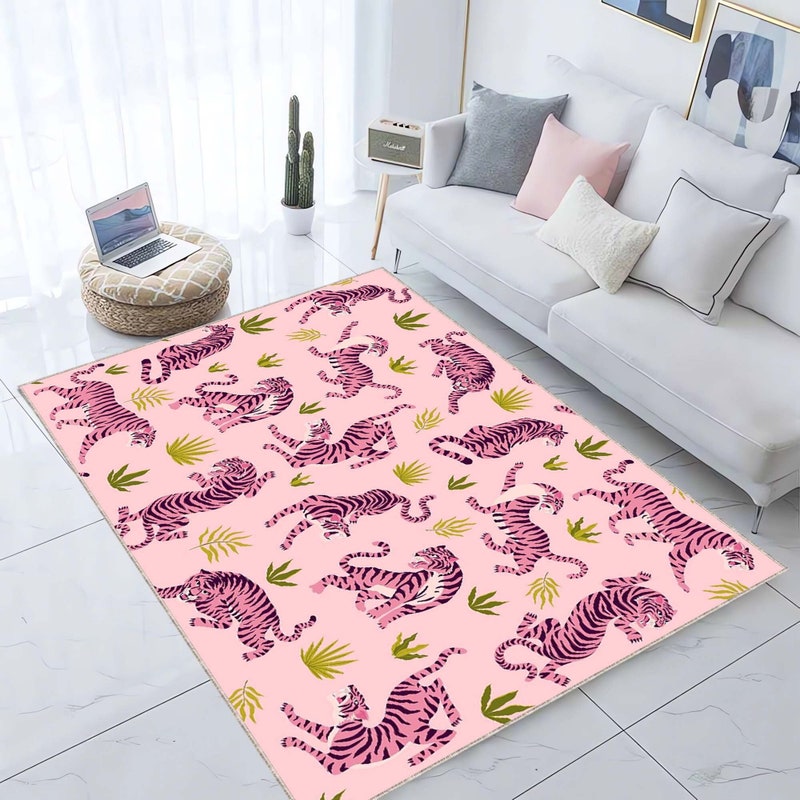 Pink Animal Rug - Etsy