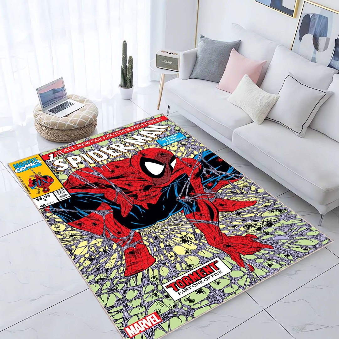 Spiderman Legend Cartoon Rug, Legend Comic Book, No 1 First Number ...