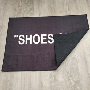 Shoes off Rug, Black Keep Off, Designer Personalized Gift, Keepoff ...