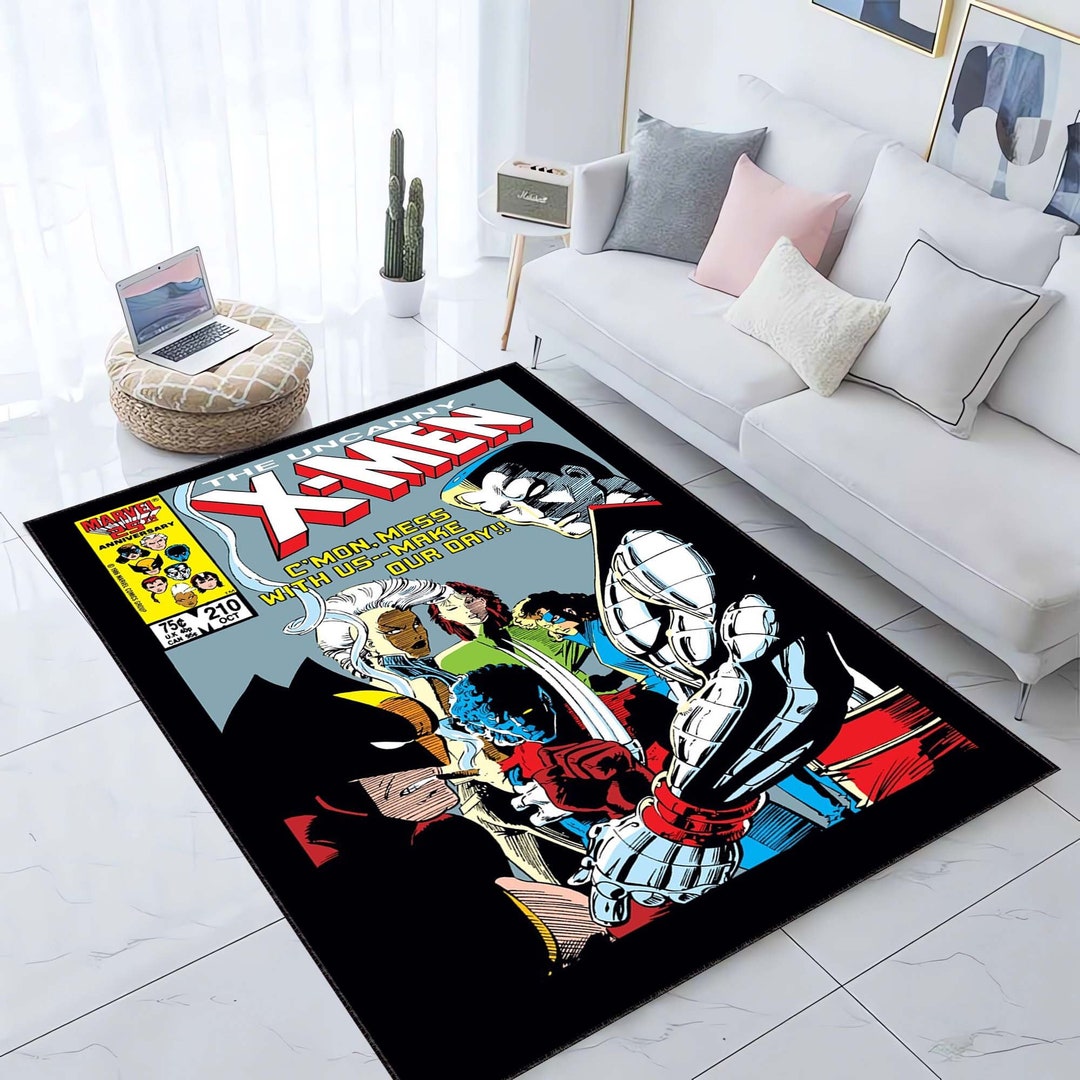 Comics Uncanny X-men Rug, X-men Legend Rug, Comic Cartoon Books Cover ...