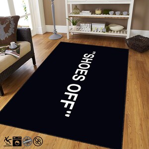 Shoes off Rug, Black Keep Off, Designer Personalized Gift, Keepoff ...