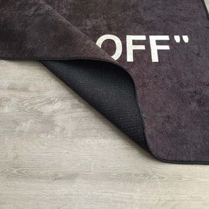 Shoes off Rug, Black Keep Off, Designer Personalized Gift, Keepoff ...