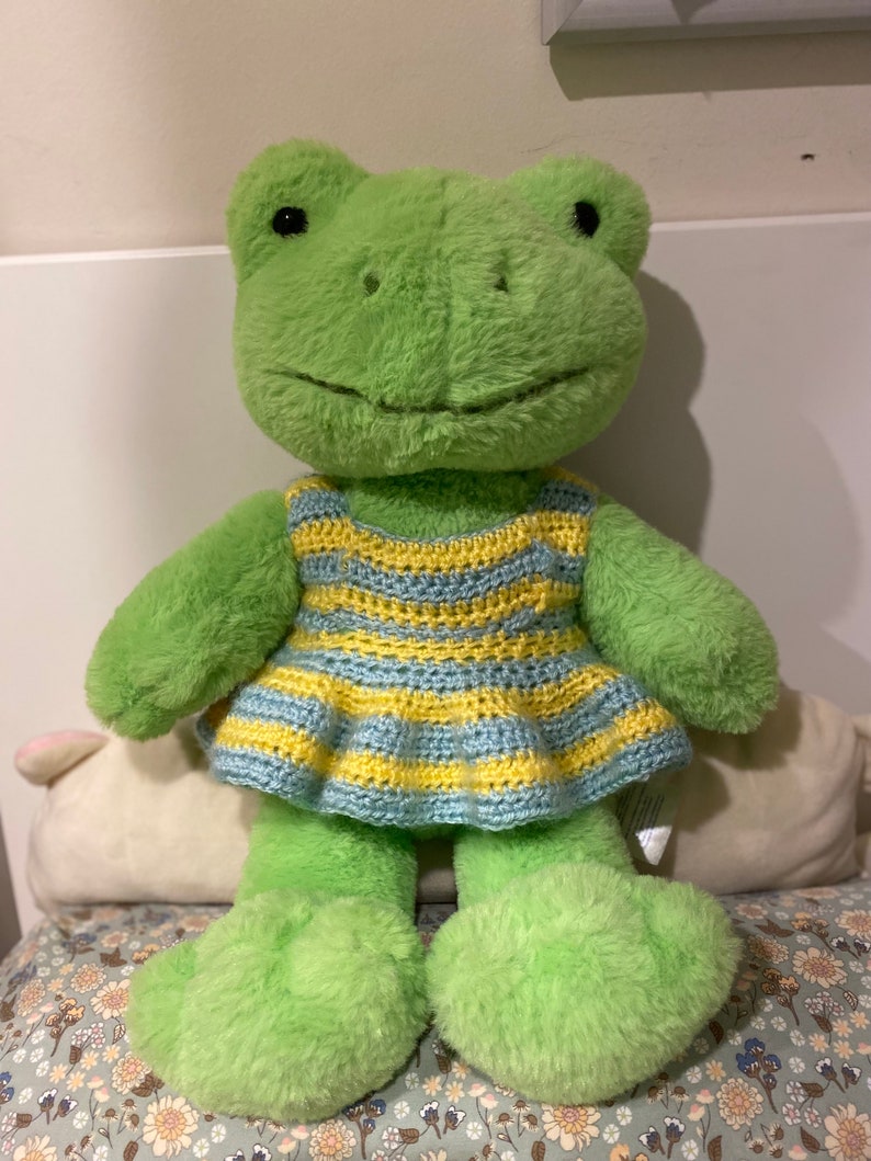 Handmade OOAK Crochet Build a Bear Clothes, Frog, Bear and Mini Bear - Etsy