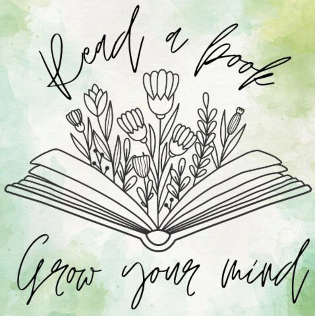 Read a Book, Grow Your Mind SVG - Etsy