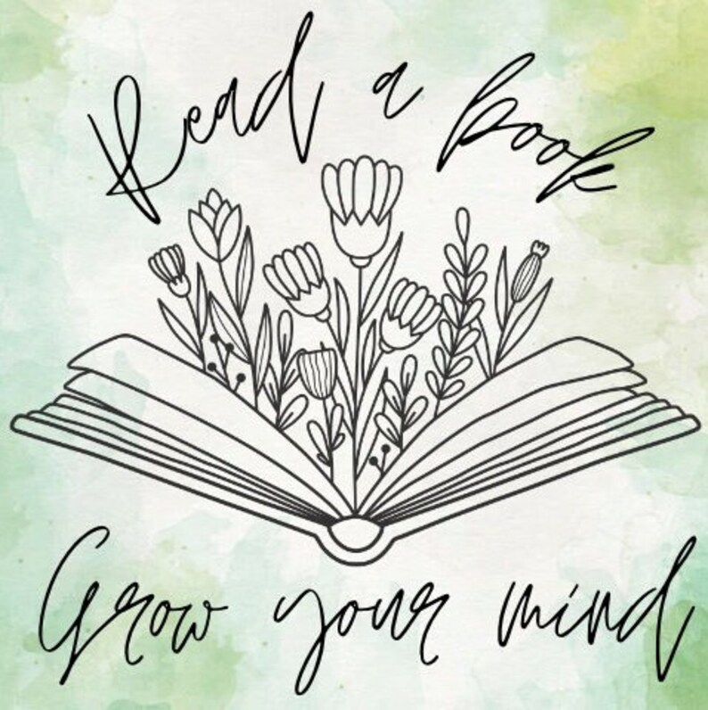 Read a Book, Grow Your Mind SVG - Etsy