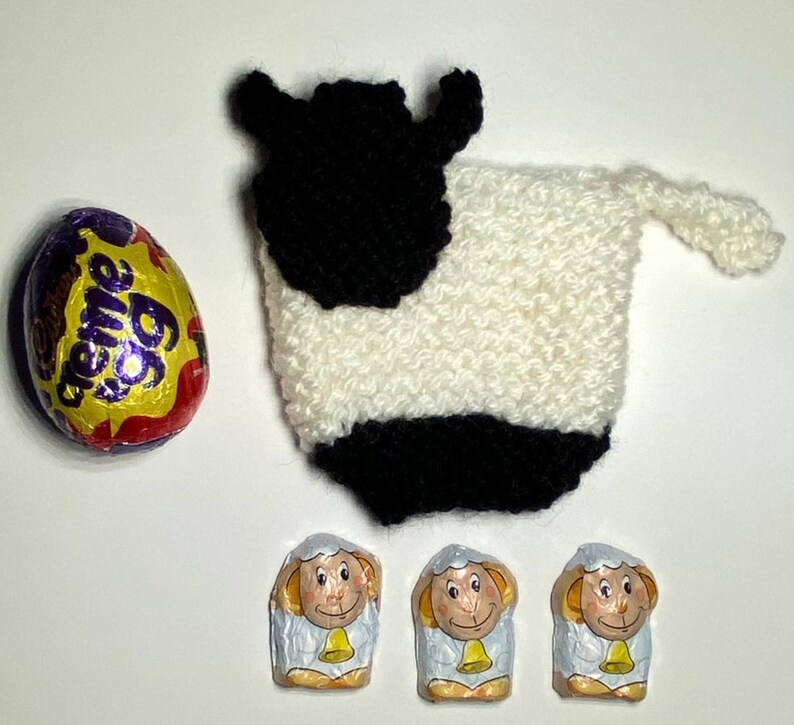 PDF Knitting Pattern for Easter Lamb Decoration & Creme Egg Cover ...
