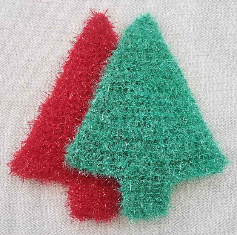 PDF Knitting Pattern for Christmas Tree Cleaning Scrubby; Quick, Easy ...