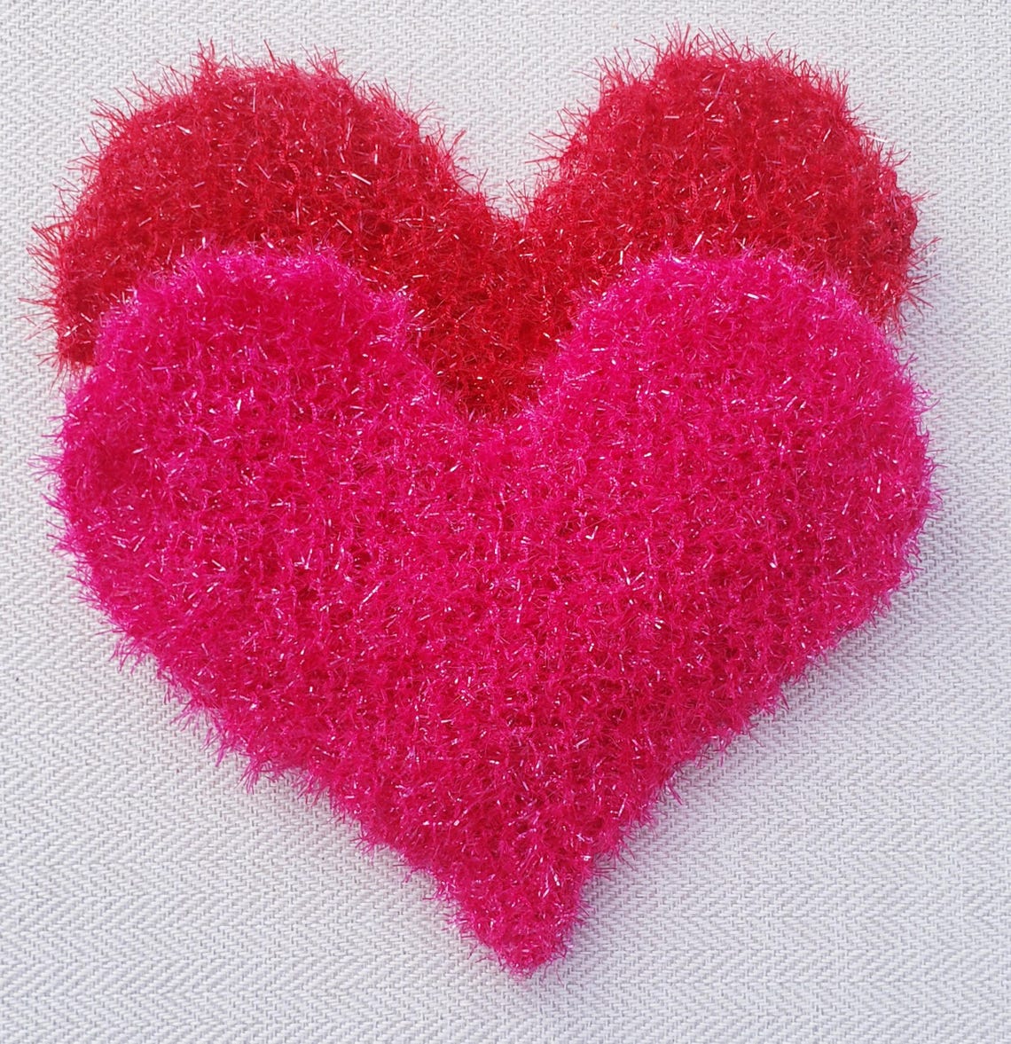 PDF Knitting Pattern for Valentine Heart Cleaning Scrubby; Quick, Easy ...