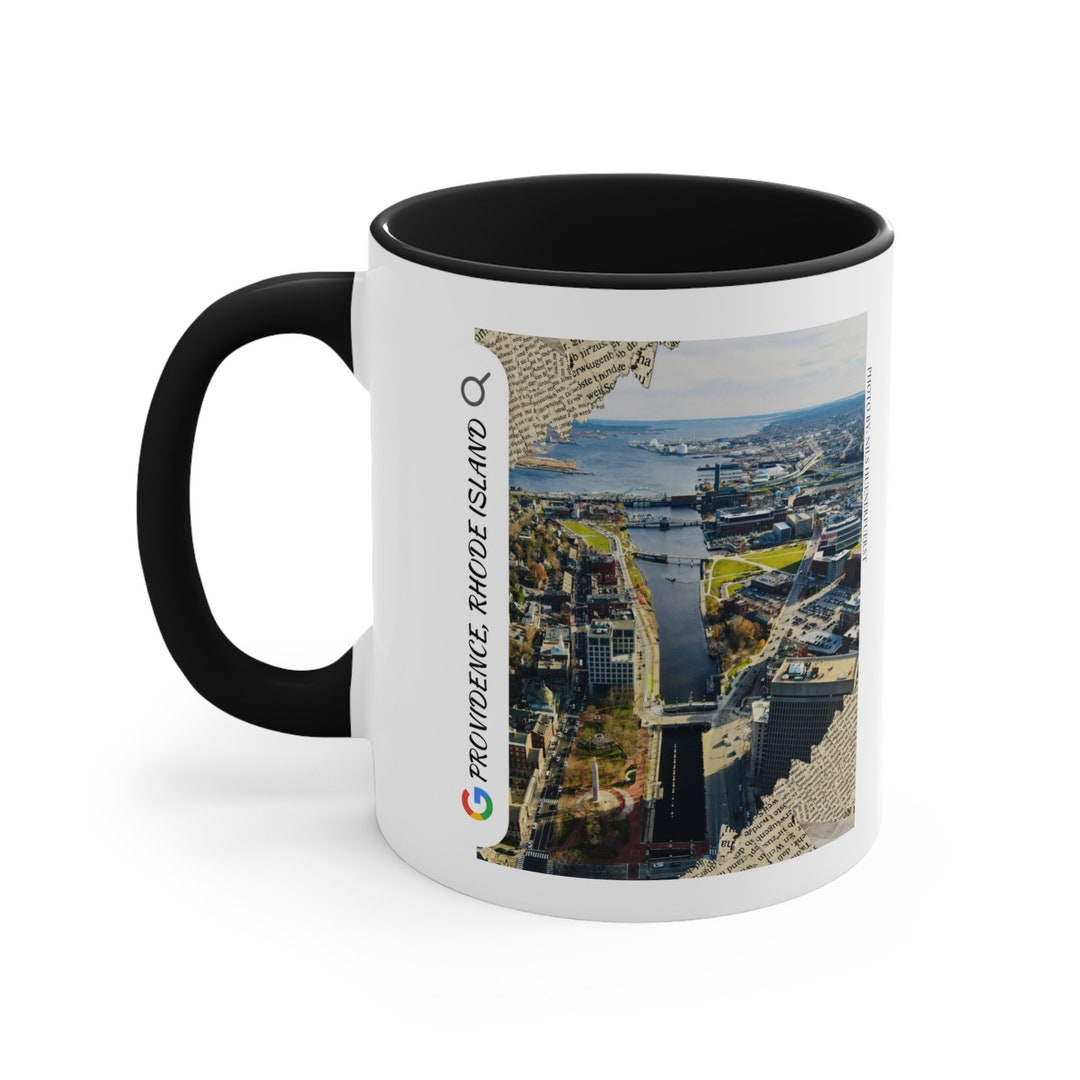 Vintage-inspired Providence Rhode Island Accent Mug With Historical ...