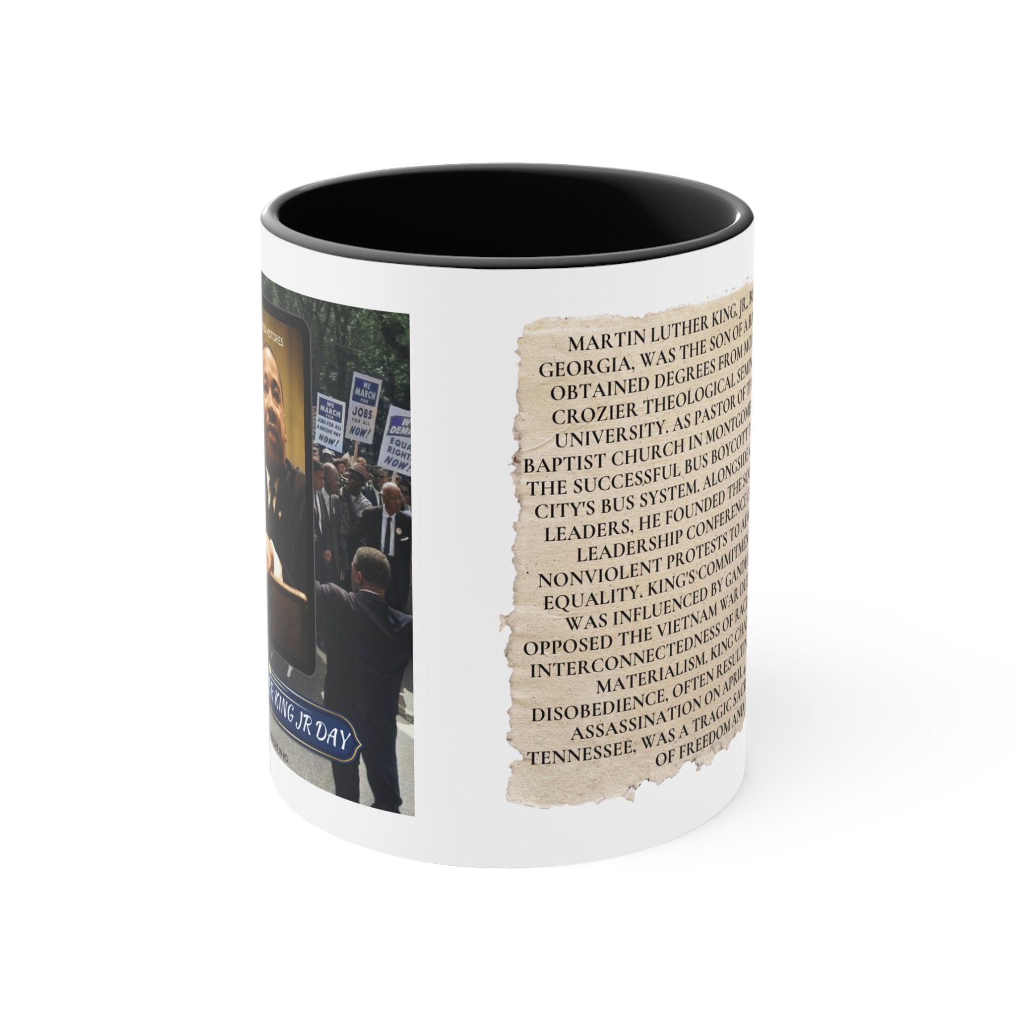 Vintage-inspired Martin Luther King Jr Day Accent Mug With Historical ...
