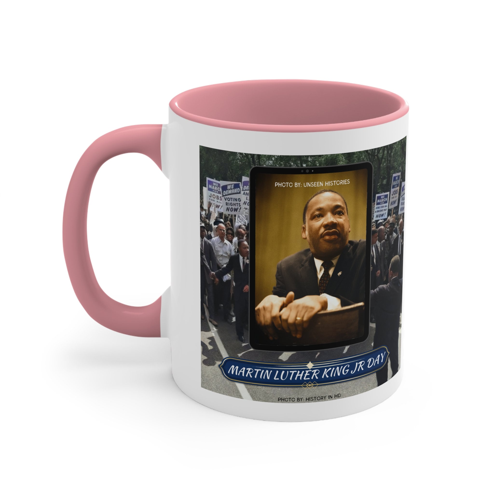 Vintage-inspired Martin Luther King Jr Day Accent Mug With Historical ...