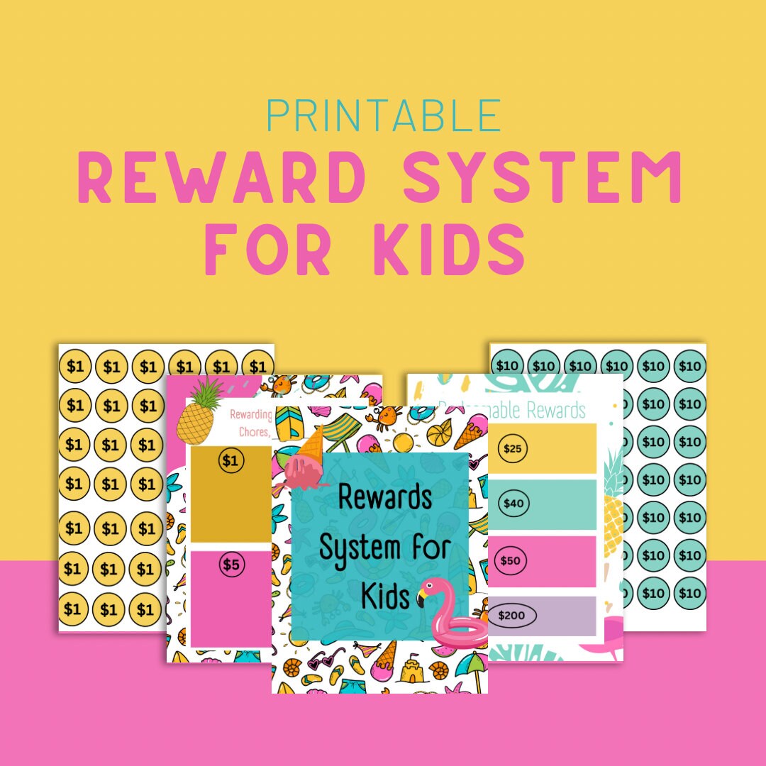 Printable Reward System for Kids Chore Chart Kids Chore - Etsy