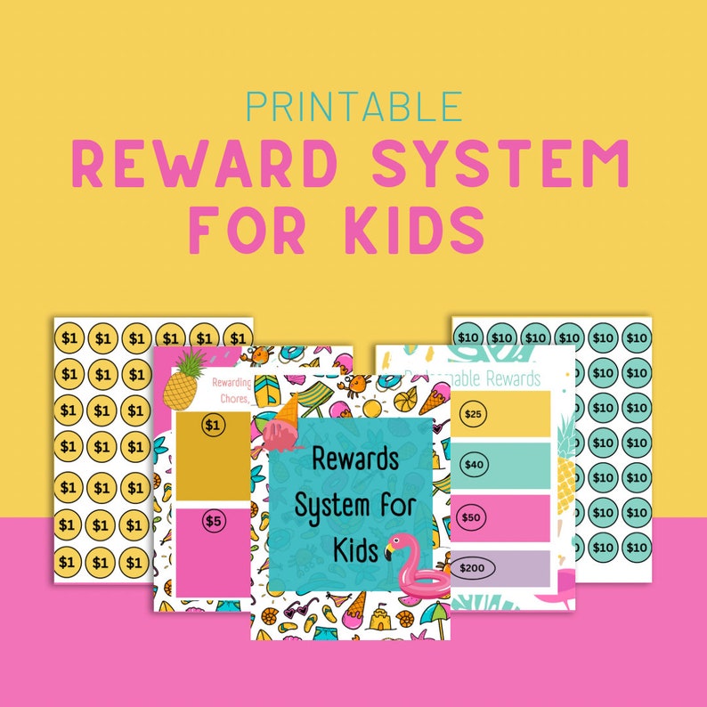 Printable Reward System for Kids Chore Chart Kids Chore - Etsy