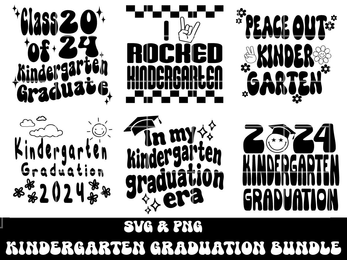 Kindergarten Graduation SVG Bundle I Kindergarten Graduation SVG I ...