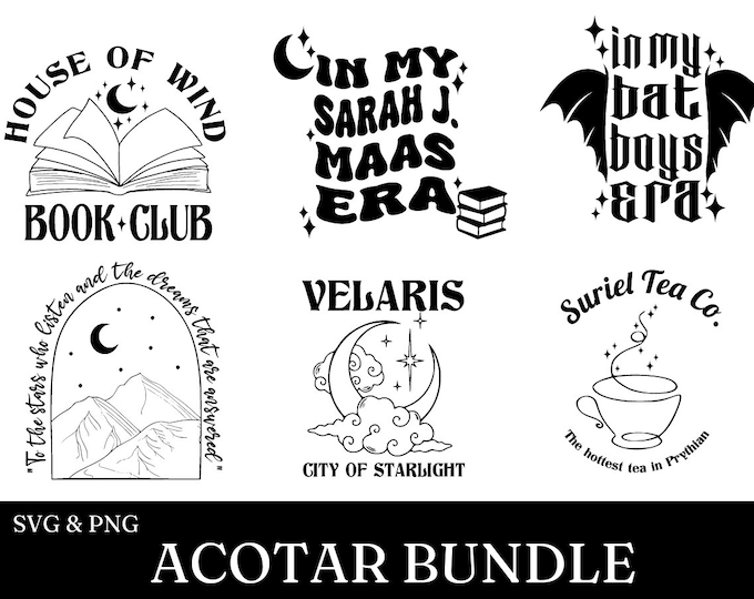 ACOTAR Svg Bundle, ACOTAR Files Cricut, Acotar Velaris SVG Bundle ...