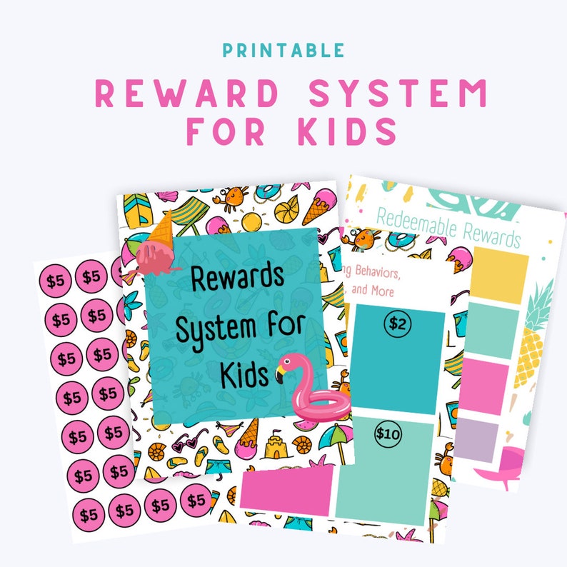 Printable Reward System for Kids Chore Chart Kids Chore - Etsy