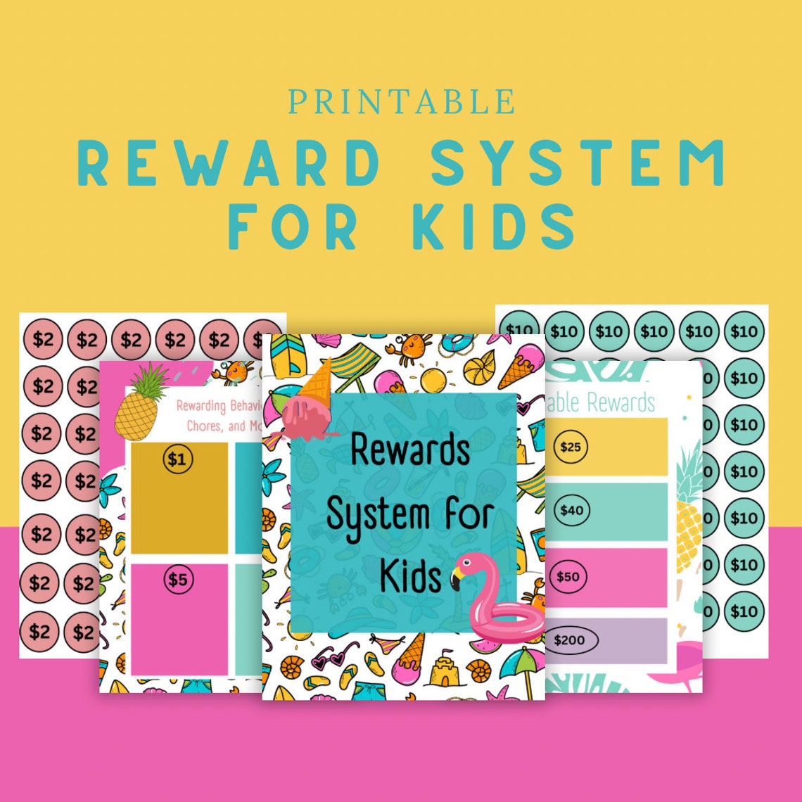 Printable Reward System for Kids Chore Chart Kids Chore - Etsy