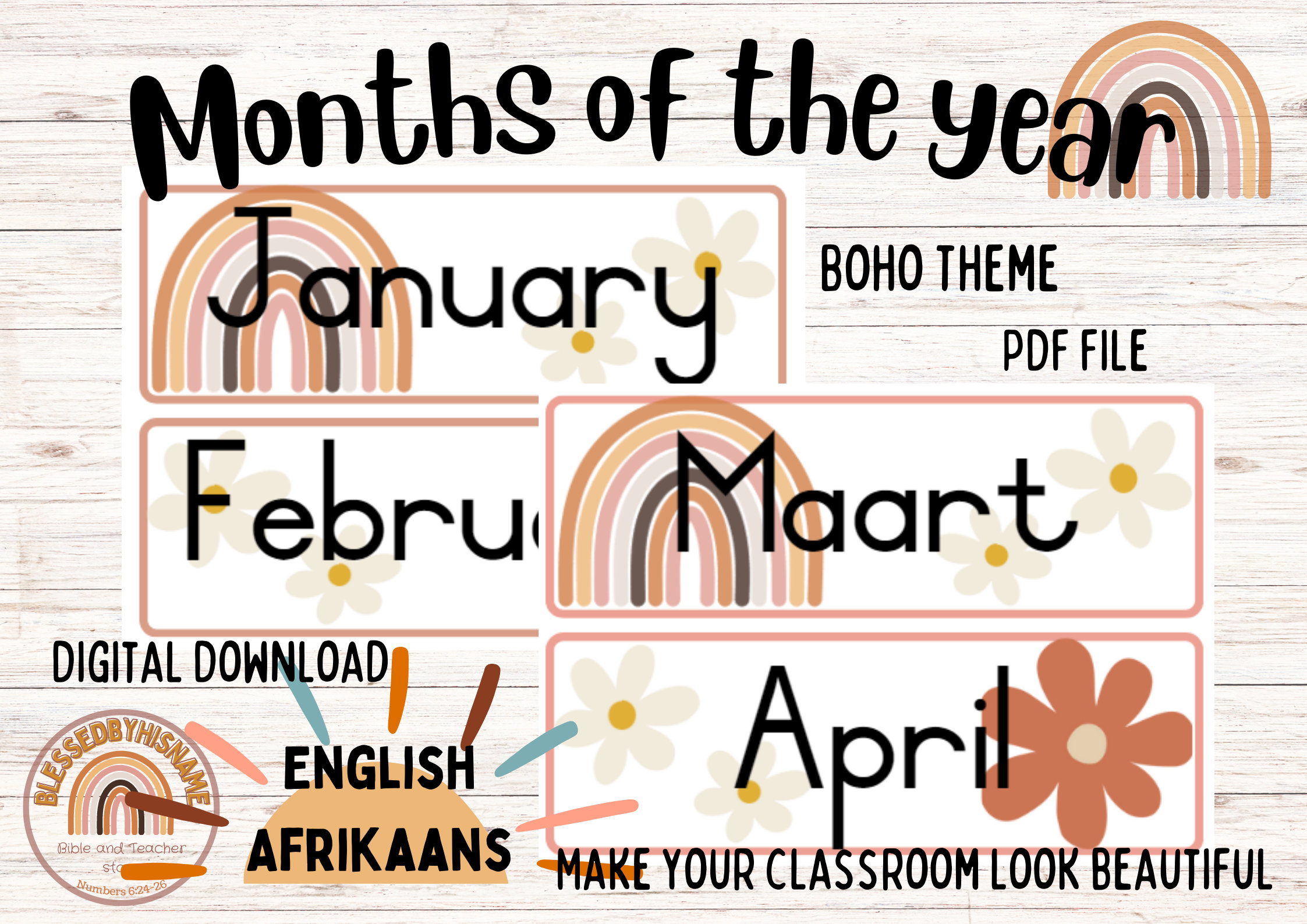 Clipart Names Of Months In The Bible