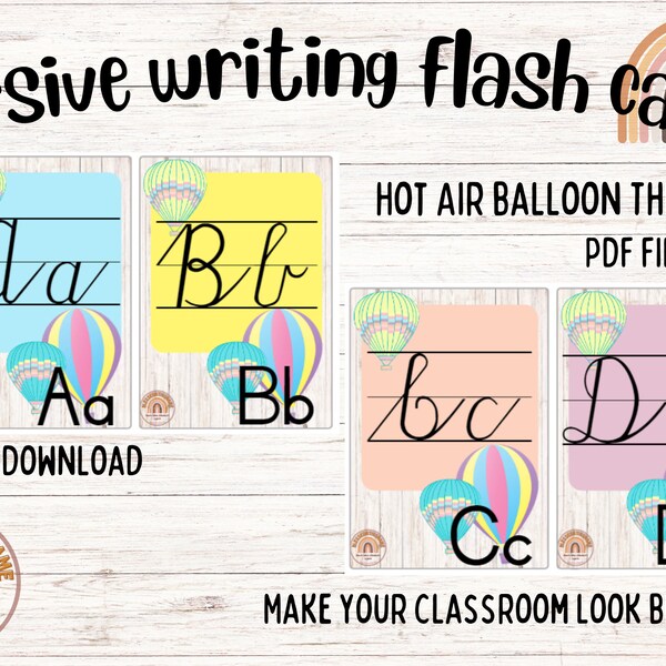 Cursive Balloon - Etsy