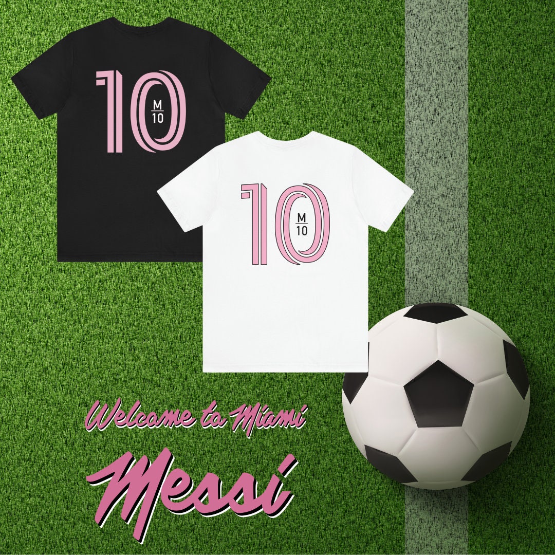 Leo Messi Inter Miami M10 the Goat Adult Jersey Short Sleeve - Etsy