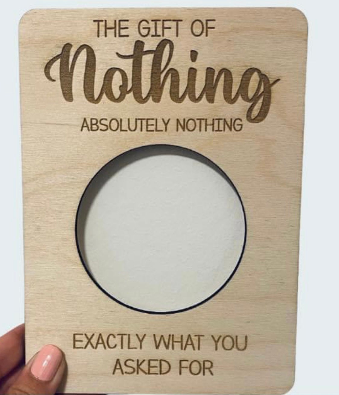 Laser Cut File the Gift of Nothing Christmas Present Glowforge Digital ...