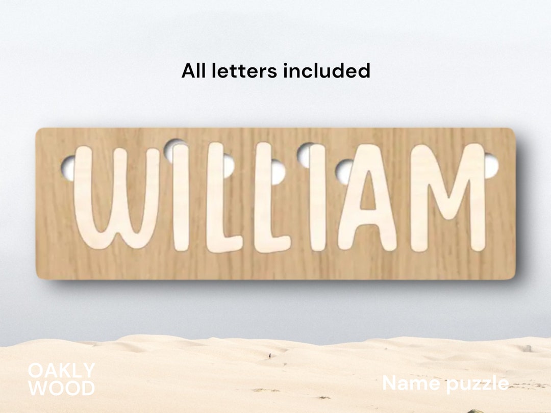 Laser Cut File | Build Your Own Name Puzzle | SVG | Digital File for ...