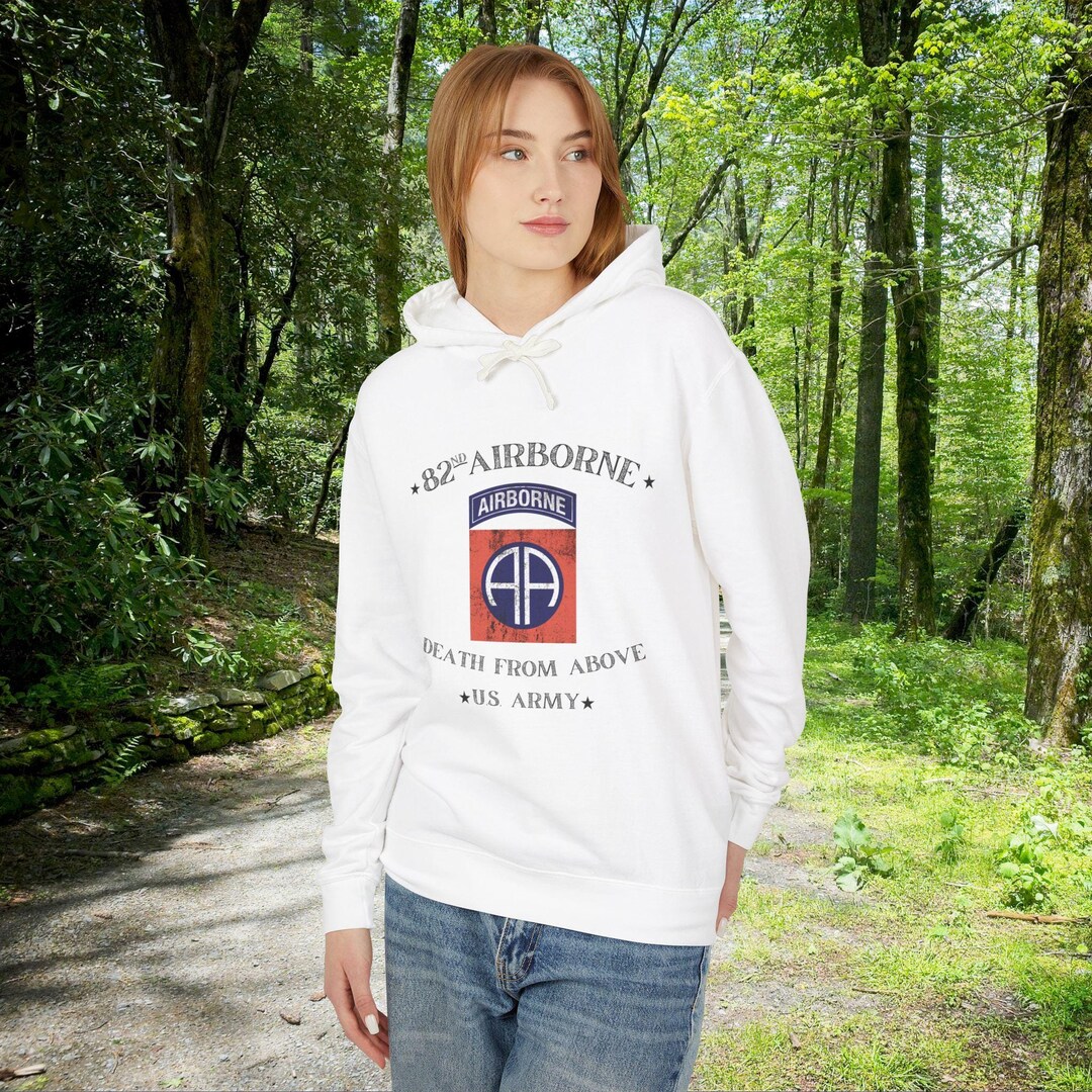 82nd Airborne 'death From Above' US Army Hoodie - Comfort Colors - Etsy