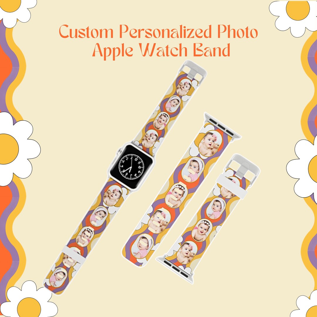 Personalized Photo Apple Watch Bands, Customized Watch Band for Apple ...