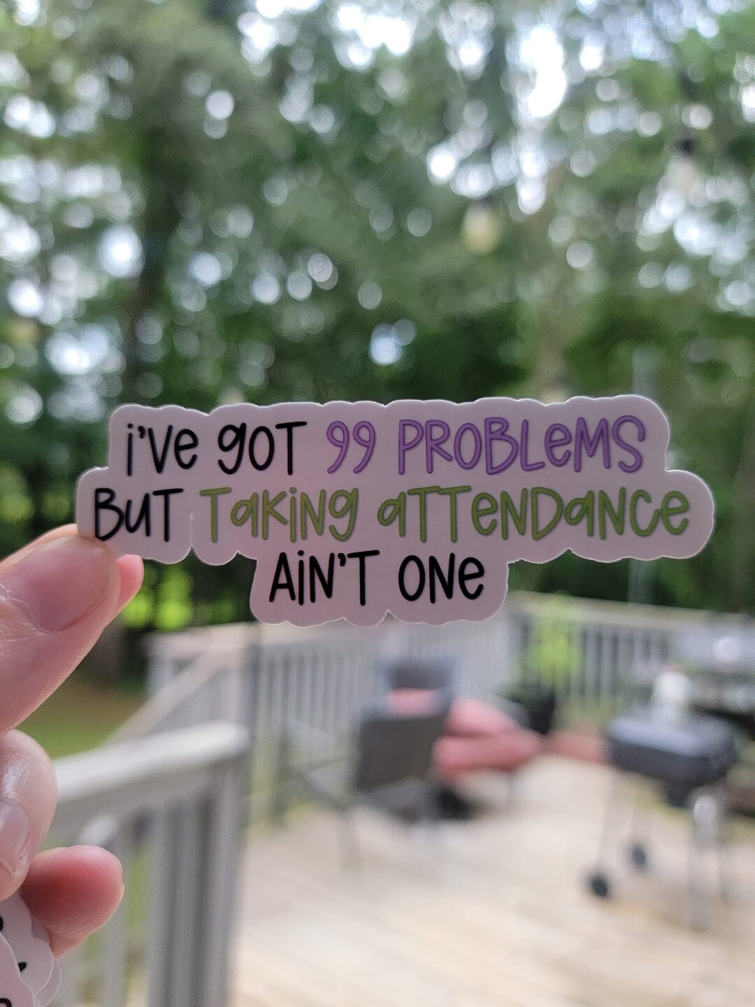 Attendance Sticker Teacher Sticker Teacher Stickers Laptop - Etsy