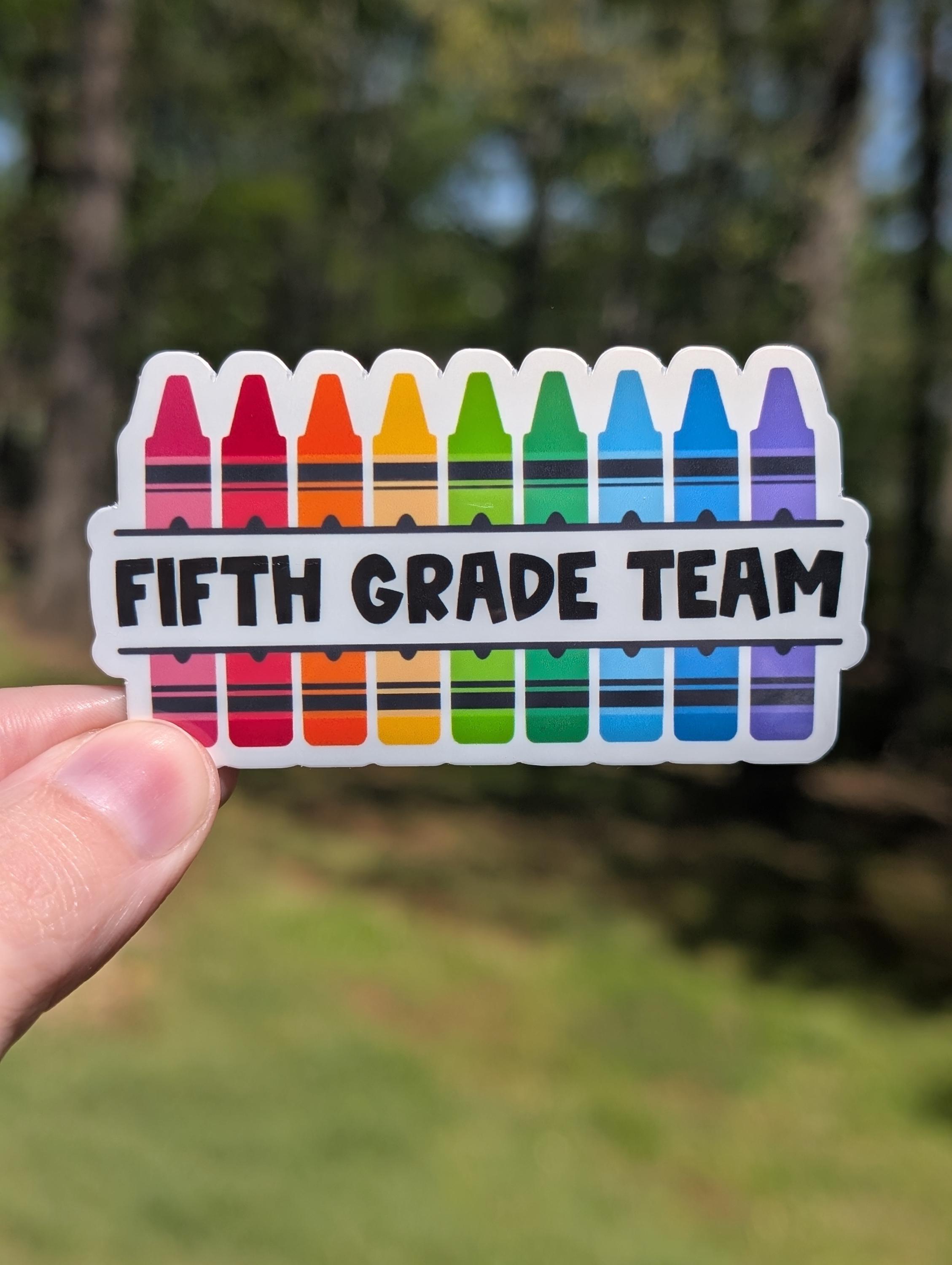 Custom Crayon School Sticker, Teacher Sticker, Team Sticker, Education ...
