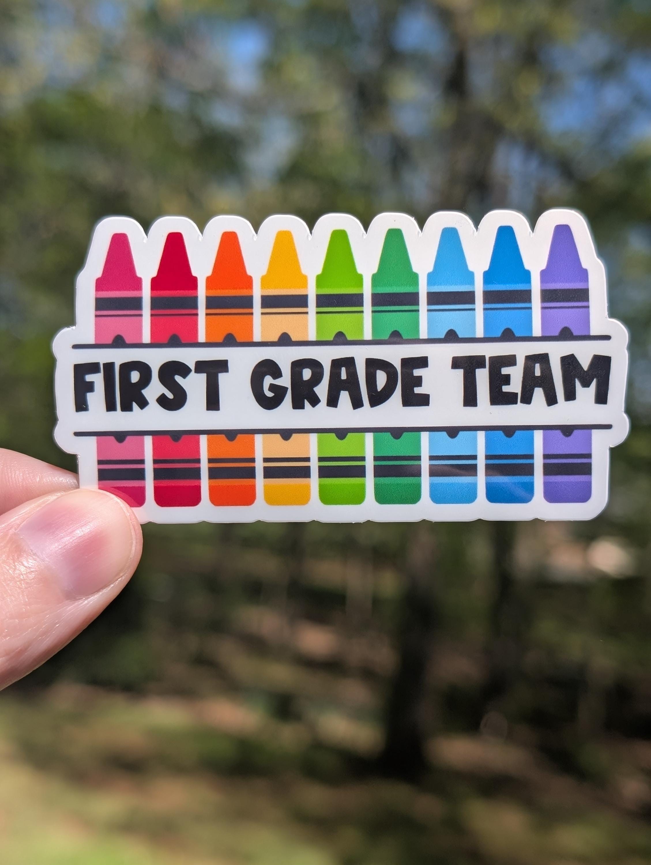 Custom Crayon School Sticker, Teacher Sticker, Team Sticker, Education ...