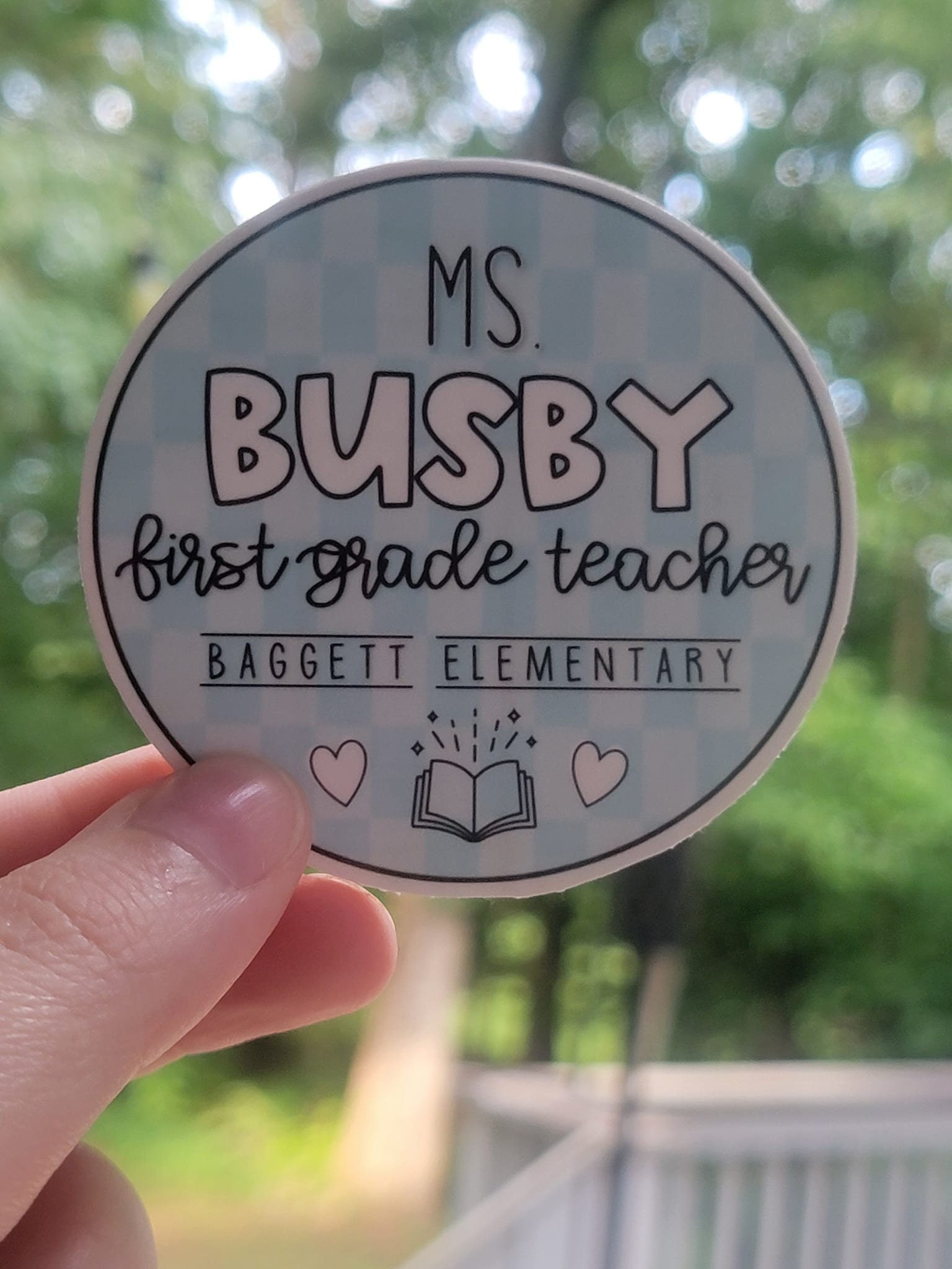 Personalized Teacher Sticker, Teacher Name Sticker, Principal Sticker ...