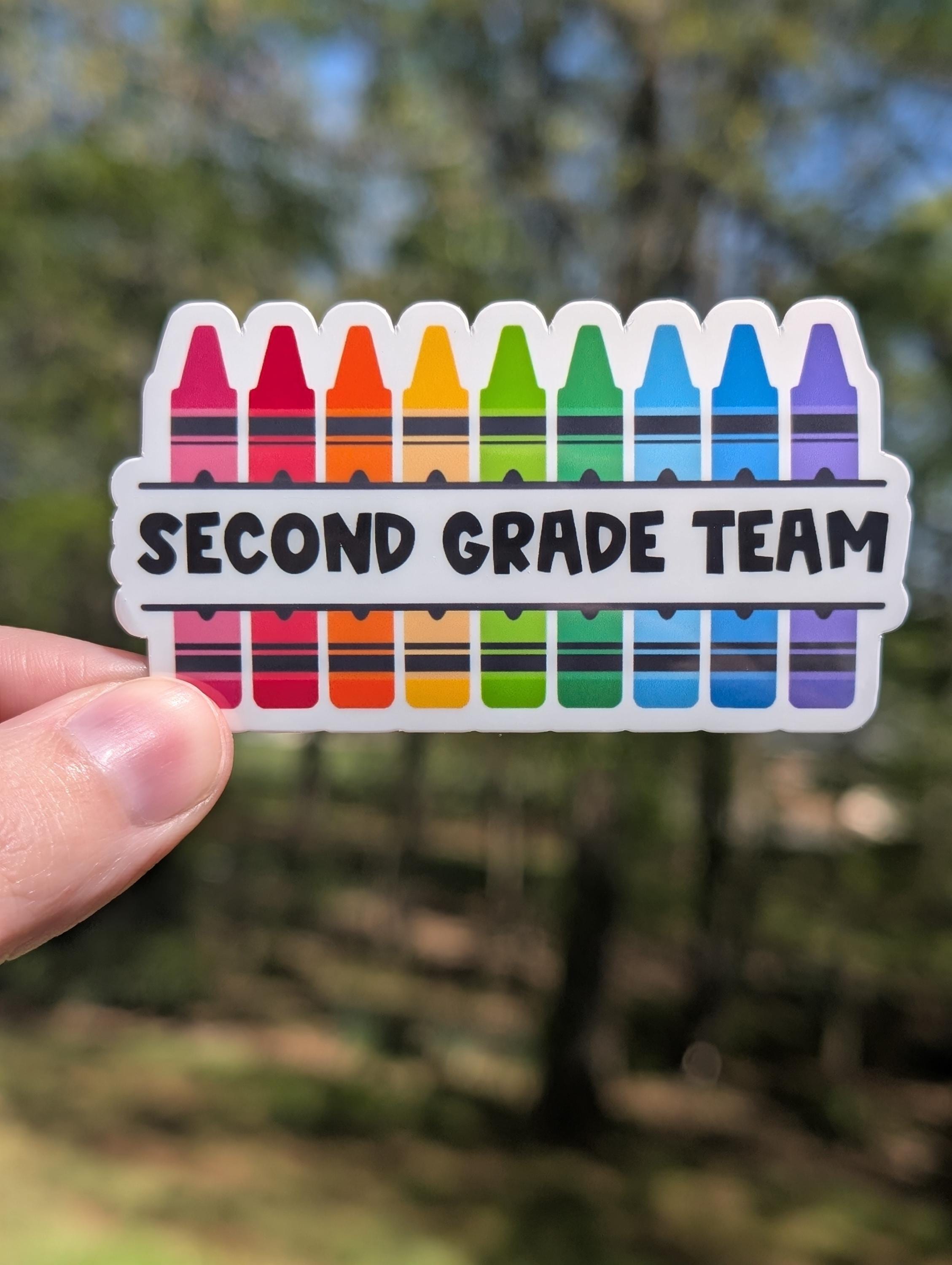 Custom Crayon School Sticker, Teacher Sticker, Team Sticker, Education ...