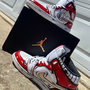 Handpainted Custom Jordans - Etsy