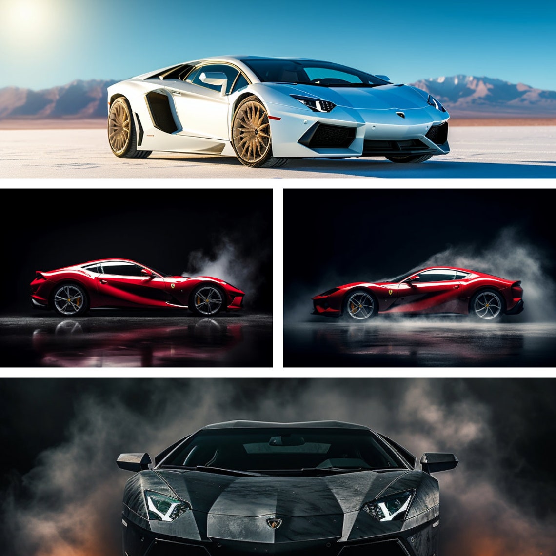 Luxurious Car Backdrop Set - 25 Pieces | Premium Quality Design ...