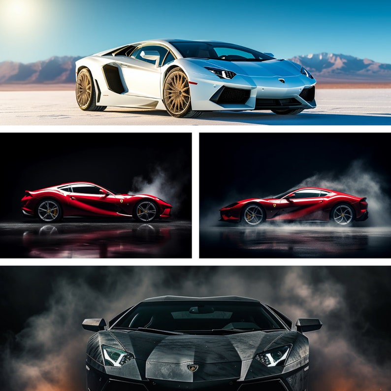 Luxurious Car Backdrop Set - 25 Pieces | Premium Quality Design ...