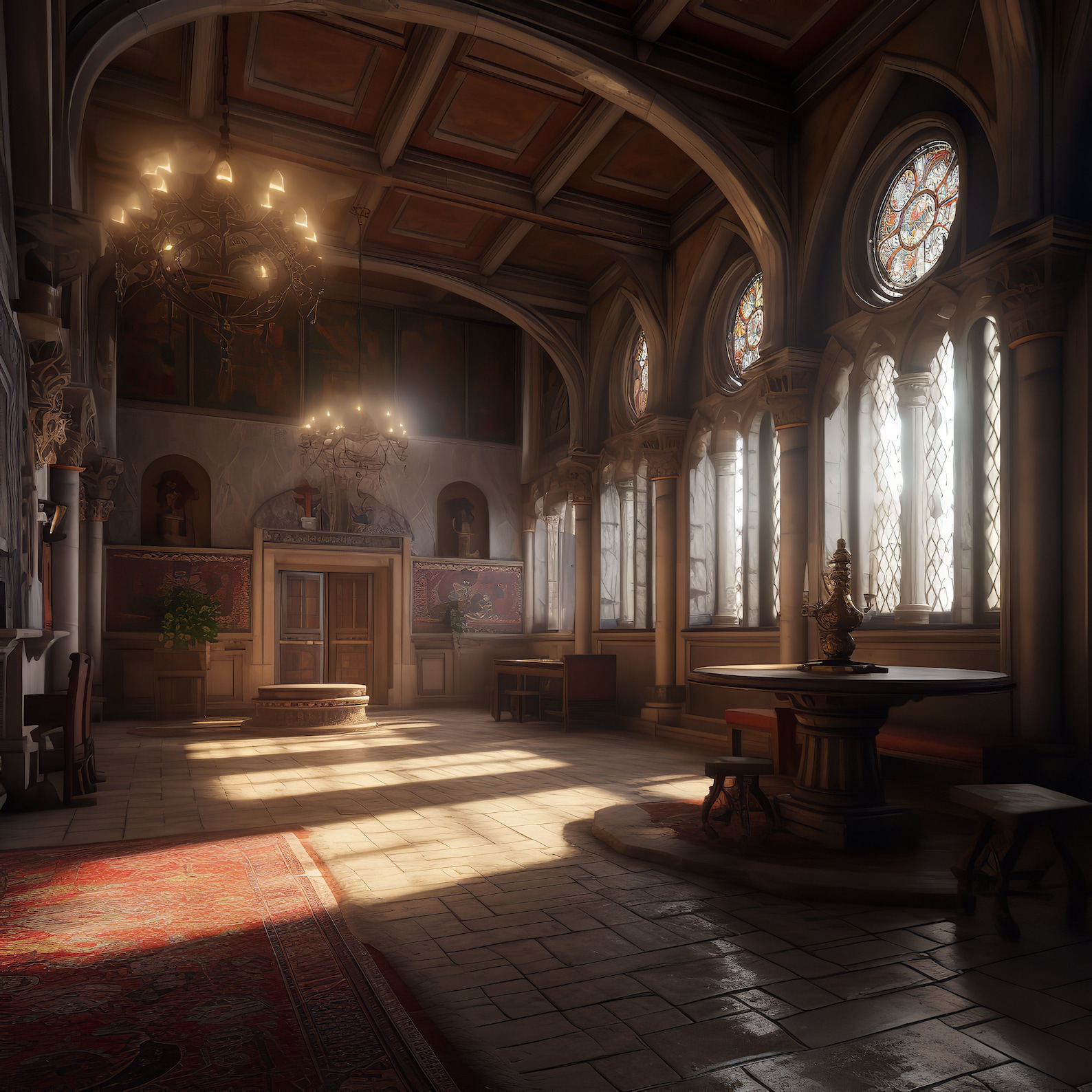 Enchanting Medieval Castle Rooms Backdrop Captivating Settings for ...