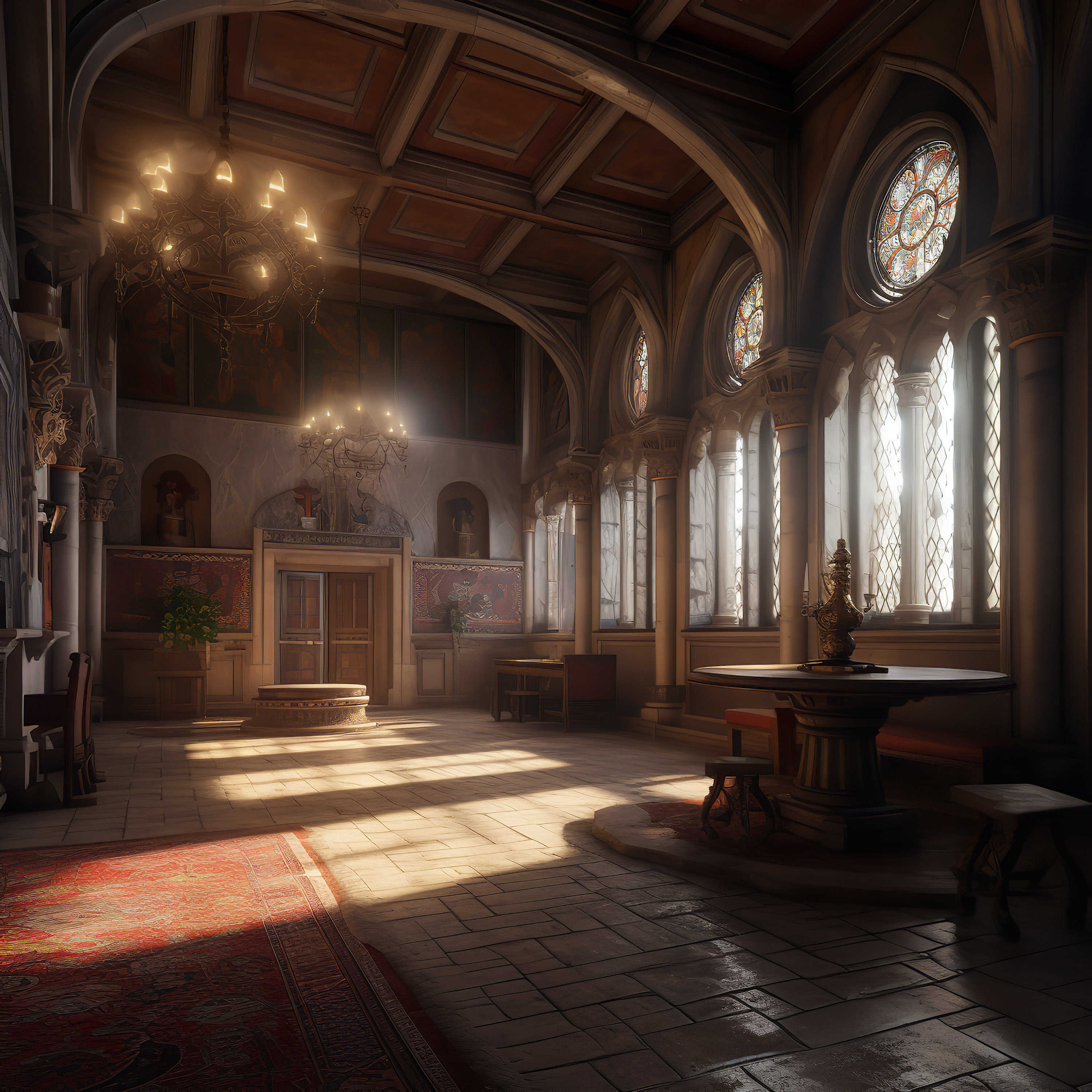 Enchanting Medieval Castle Rooms Backdrop | Captivating Settings for ...