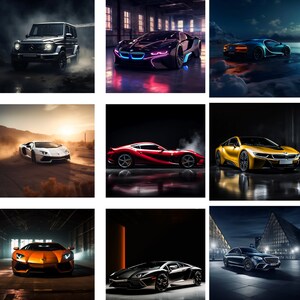 Luxurious Car Backdrop Set - 25 Pieces | Premium Quality Design ...