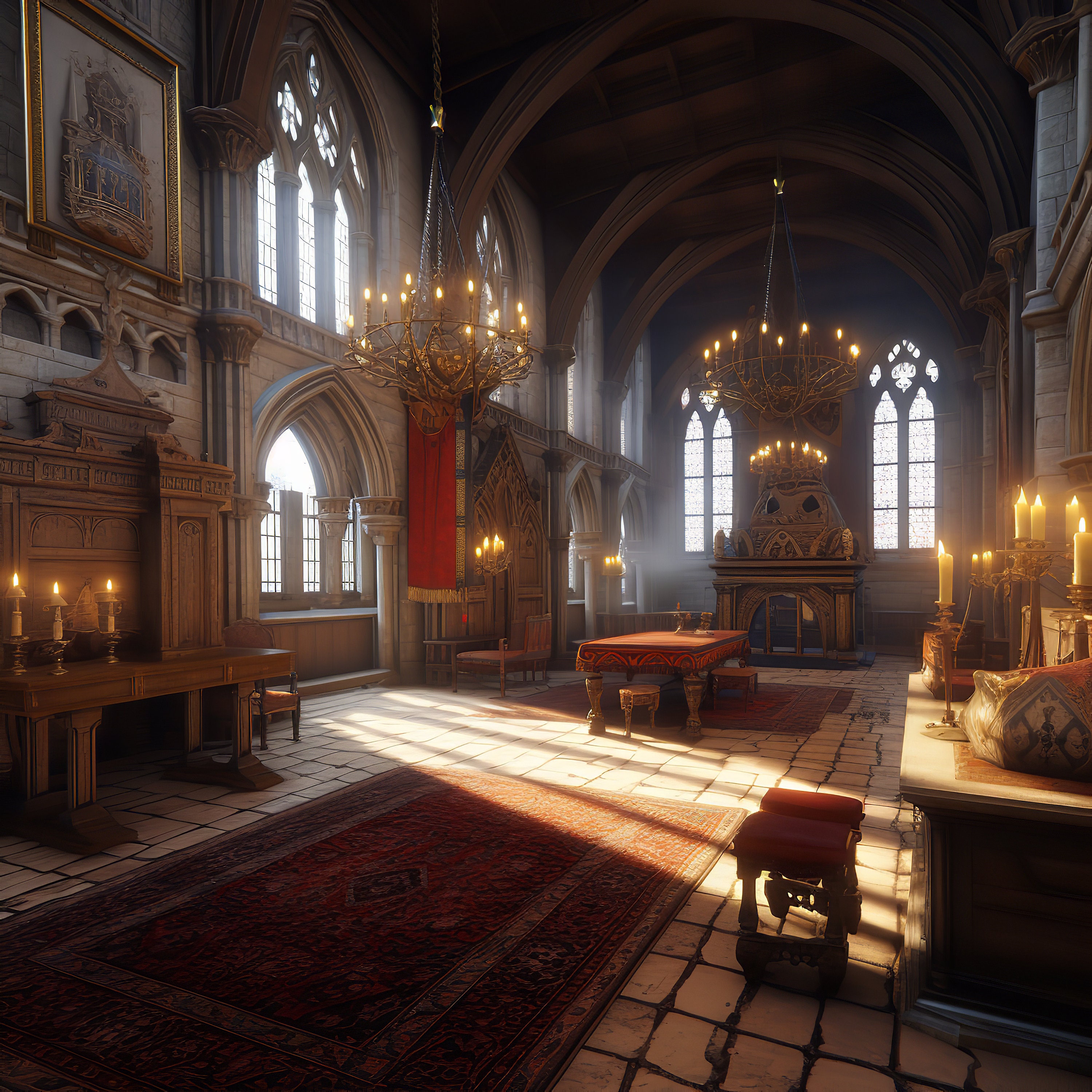 Enchanting Medieval Castle Rooms Backdrop | Captivating Settings for ...