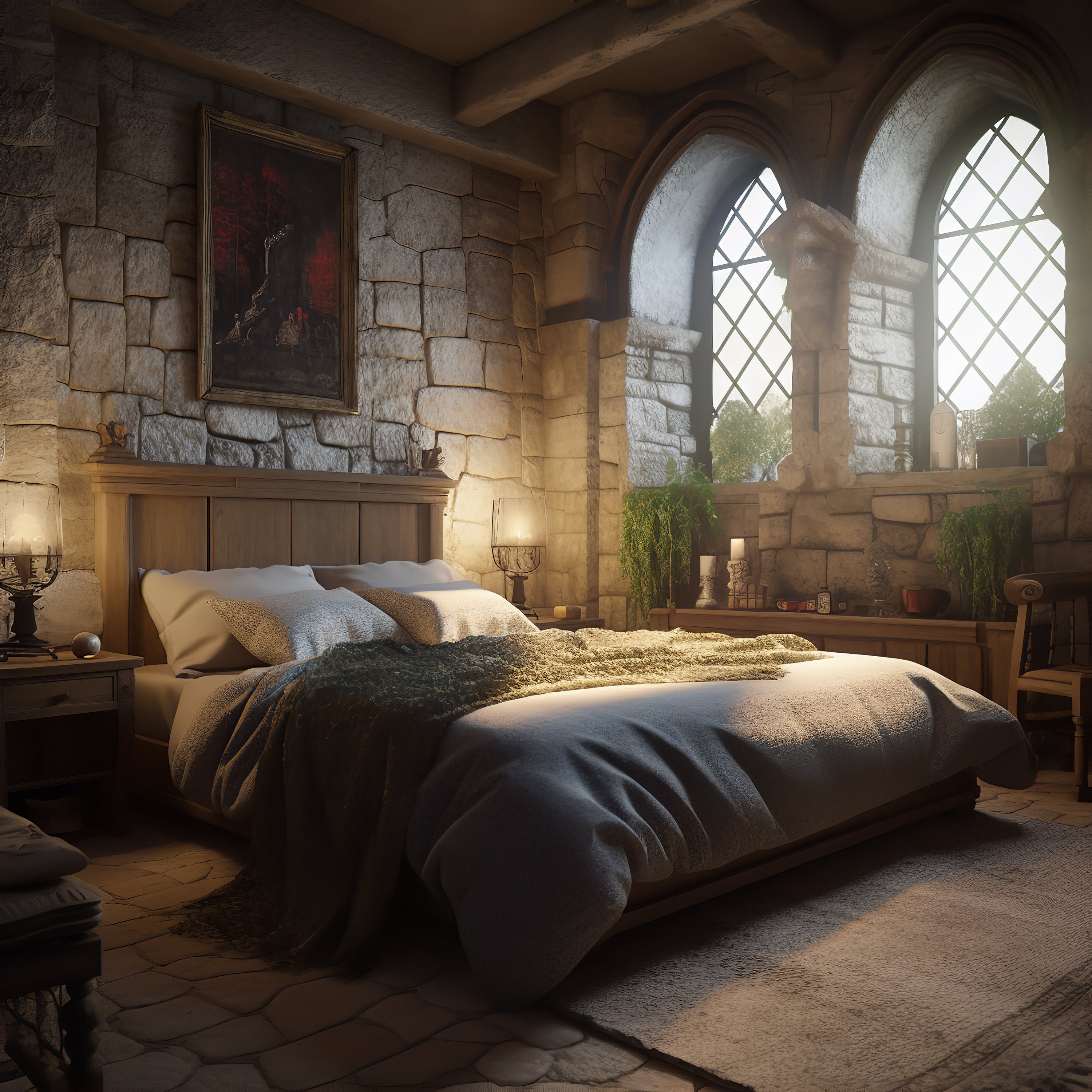 Enchanting Medieval Castle Rooms Backdrop | Captivating Settings for ...