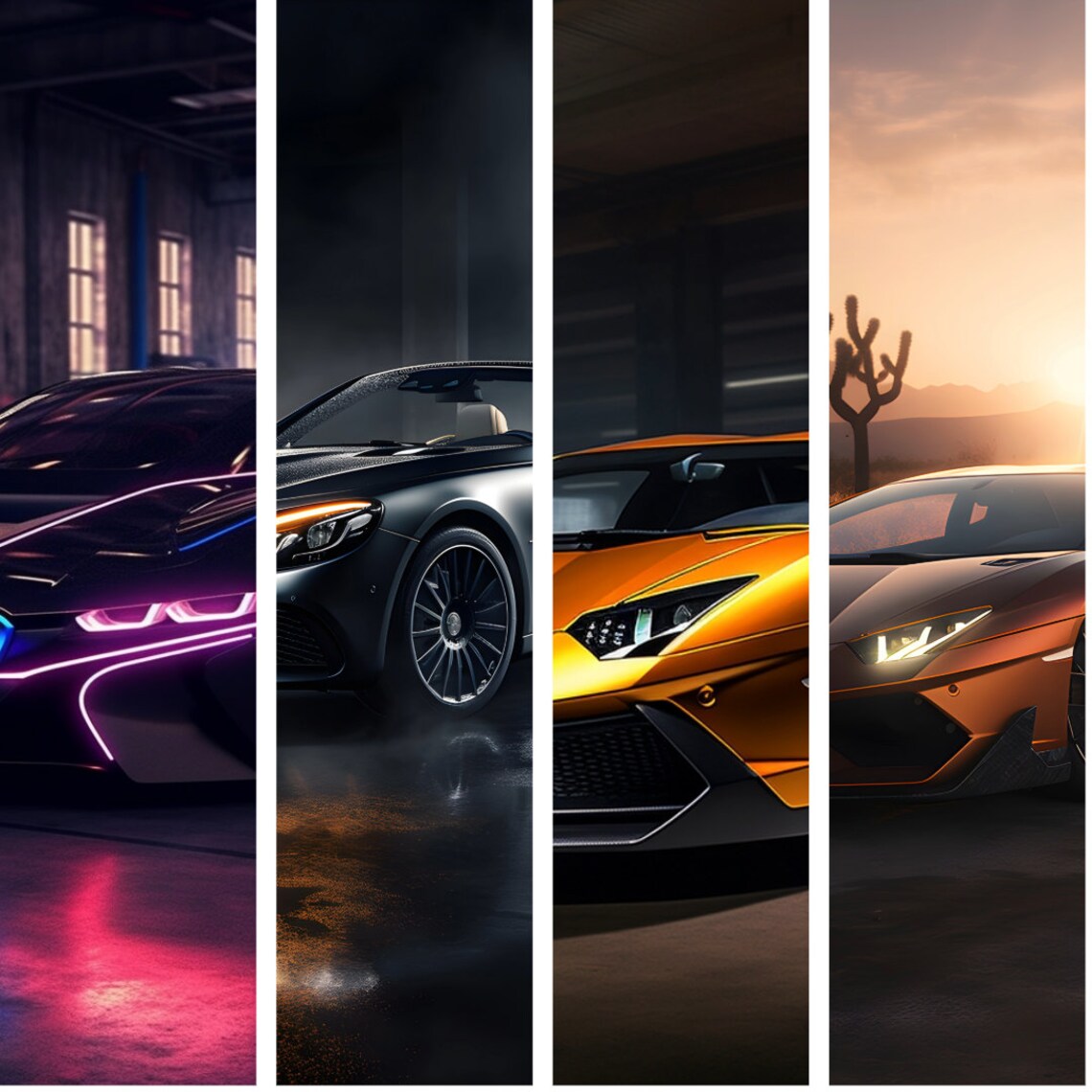 Luxurious Car Backdrop Set - 25 Pieces | Premium Quality Design ...