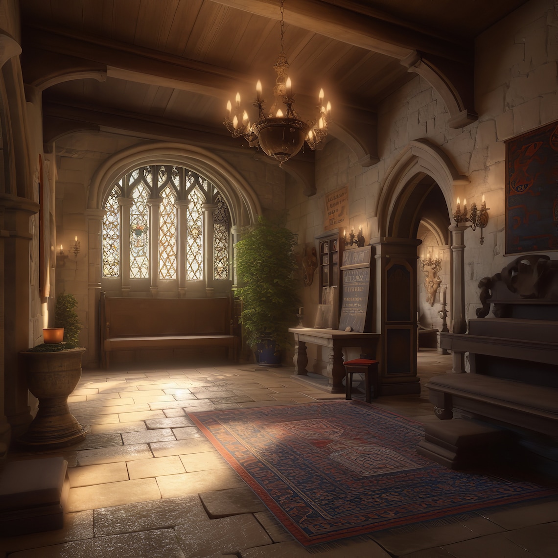 Enchanting Medieval Castle Rooms Backdrop | Captivating Settings for ...