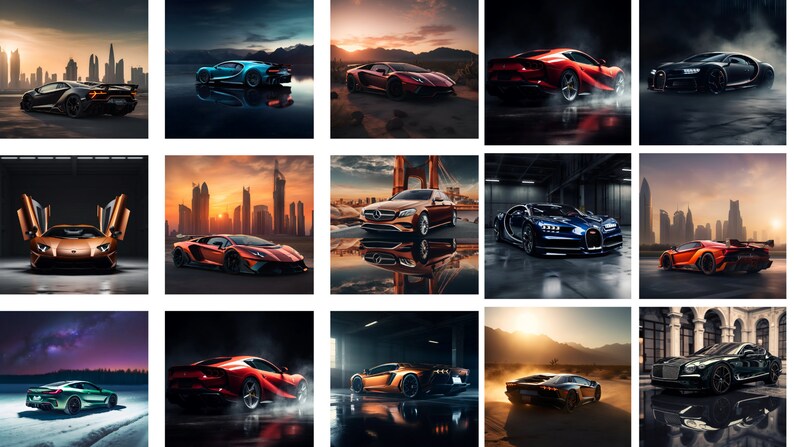 Luxurious Car Backdrop Set - 25 Pieces | Premium Quality Design ...